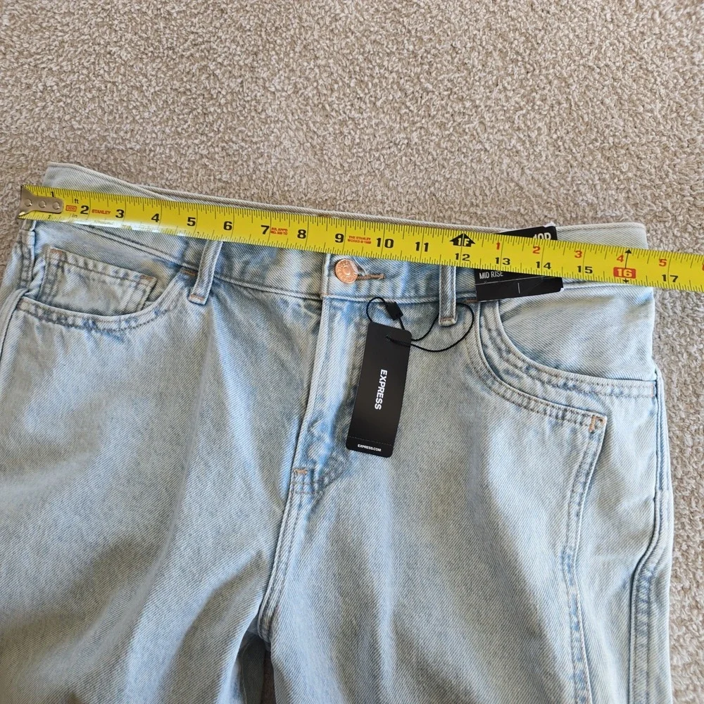 Express | Jeans | Express 7s Flare Mid Rise Light Wash Denim Jeans Size ...